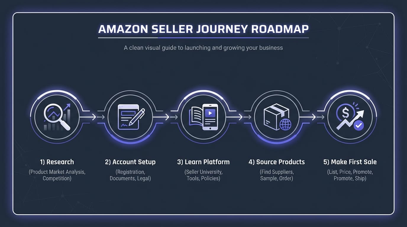 How to Become an Amazon Seller: Complete Guide (2026) | RocketSource